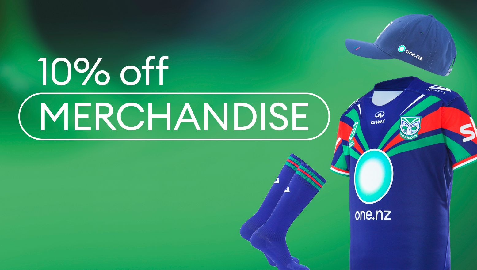 Get 10% off One NZ Warriors Merch - One NZ Rewards