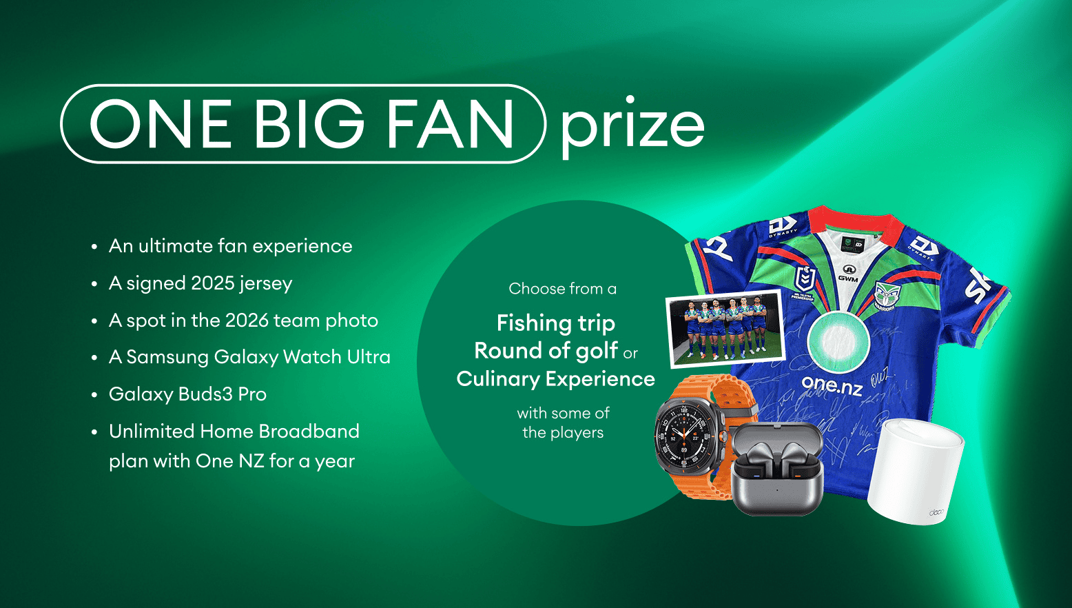 Are you this year’s One Big Fan? - One NZ Rewards