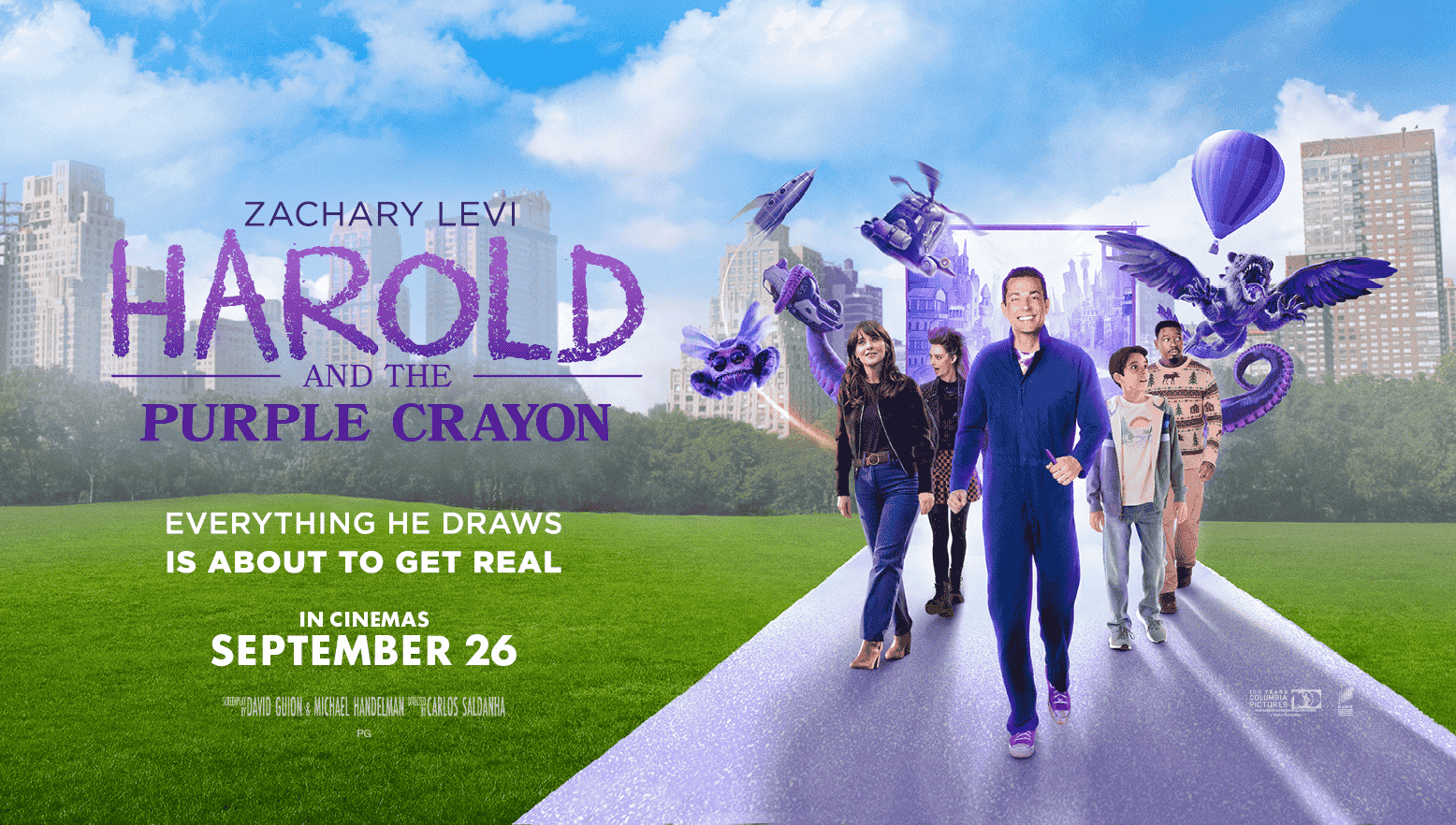 Win a prize pack and double pass to see Harold and the Purple Crayon ...